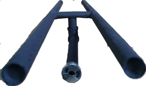 Quemador H con codo mod. H-50 (50 cm) - Plomería Potosina Industrial